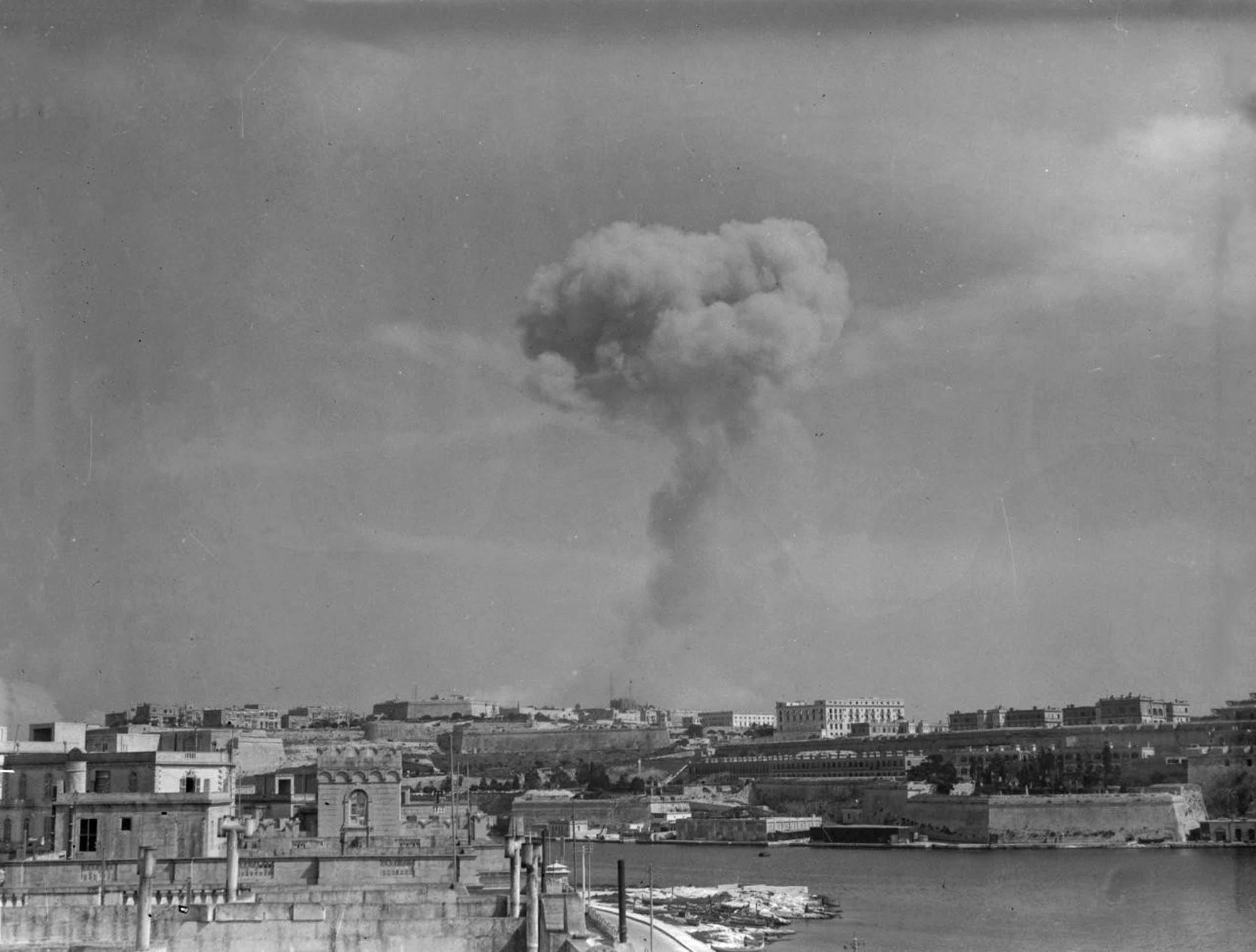 Malta suffers heaviest air raid yet - by Martin Cherrett
