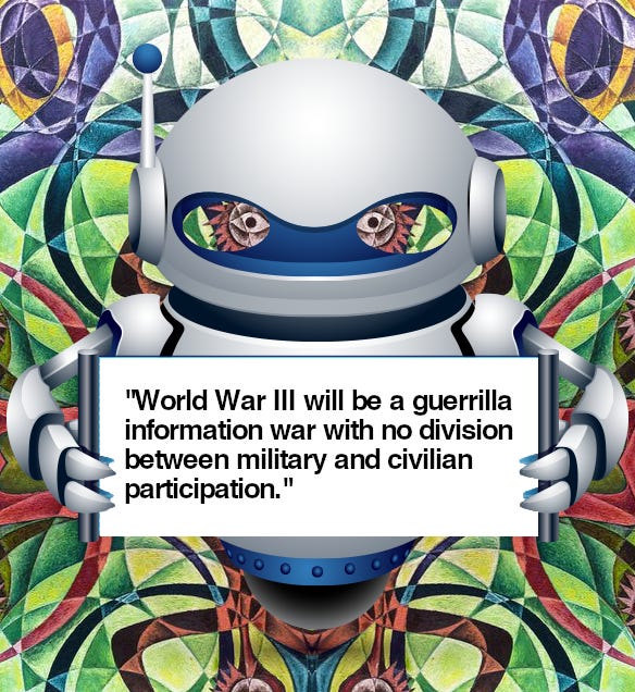 Rhetorical war for “cognitive battle-space”