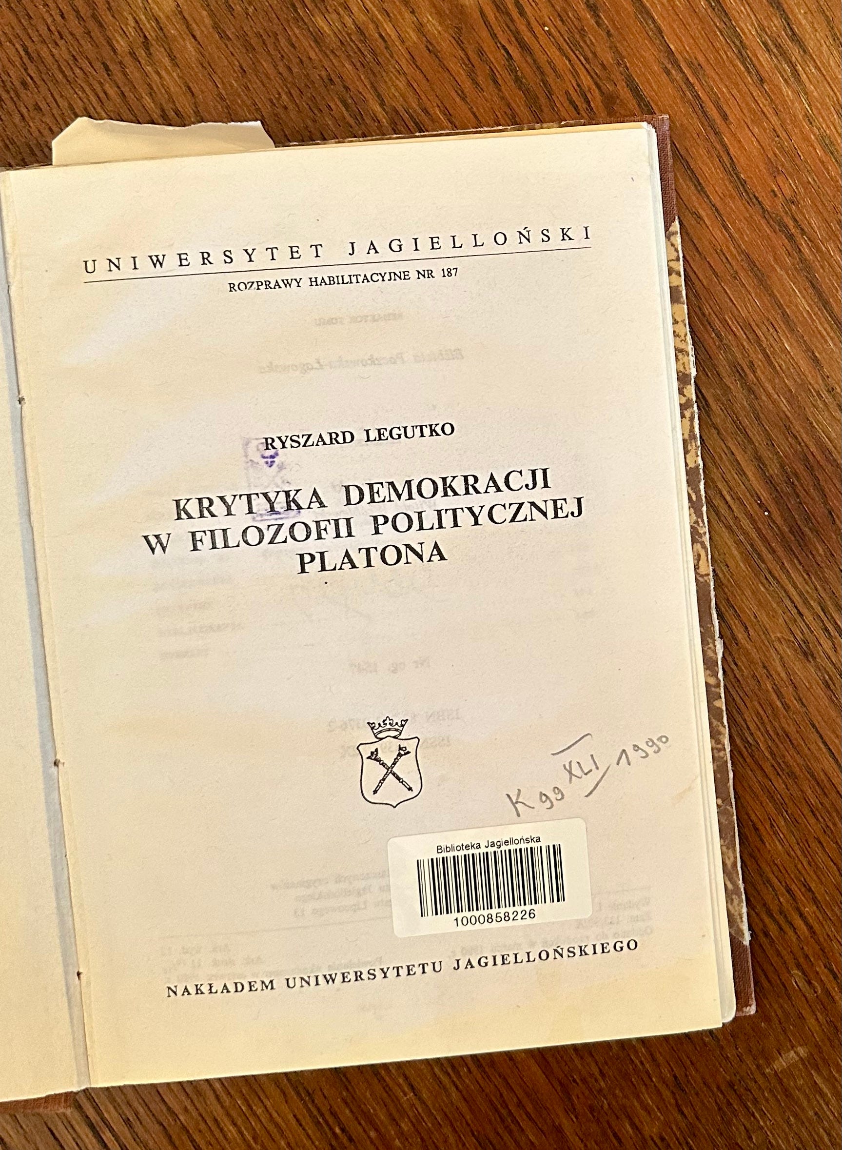 24/2022 Platon - Państwo, Ryszard Legutko - Krytyka demokracji w ...