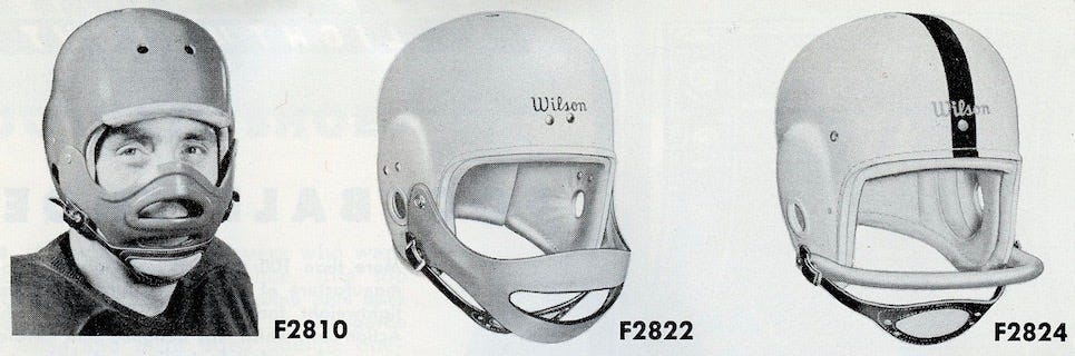 Football History As Told By Sporting Goods Catalogs: Nose Guards and ...