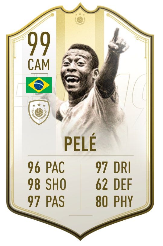 Pelé, achievements and stats