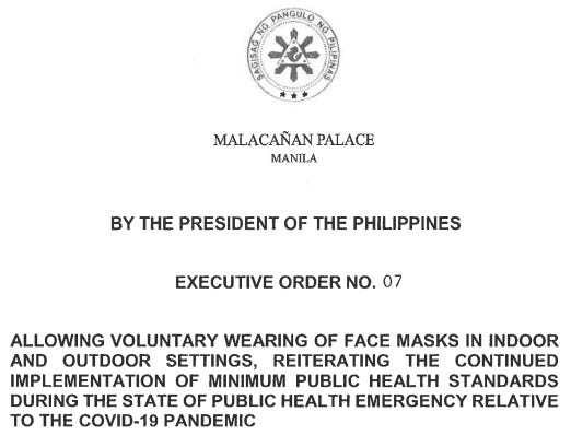 Executive Order No. 7 Makes Indoor and Outdoor Masking in the ...
