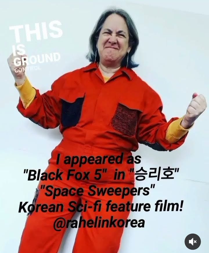 I am "BLACK FOX 5" in the Korean Sci-Fi movie "Space Sweepers 승리호"