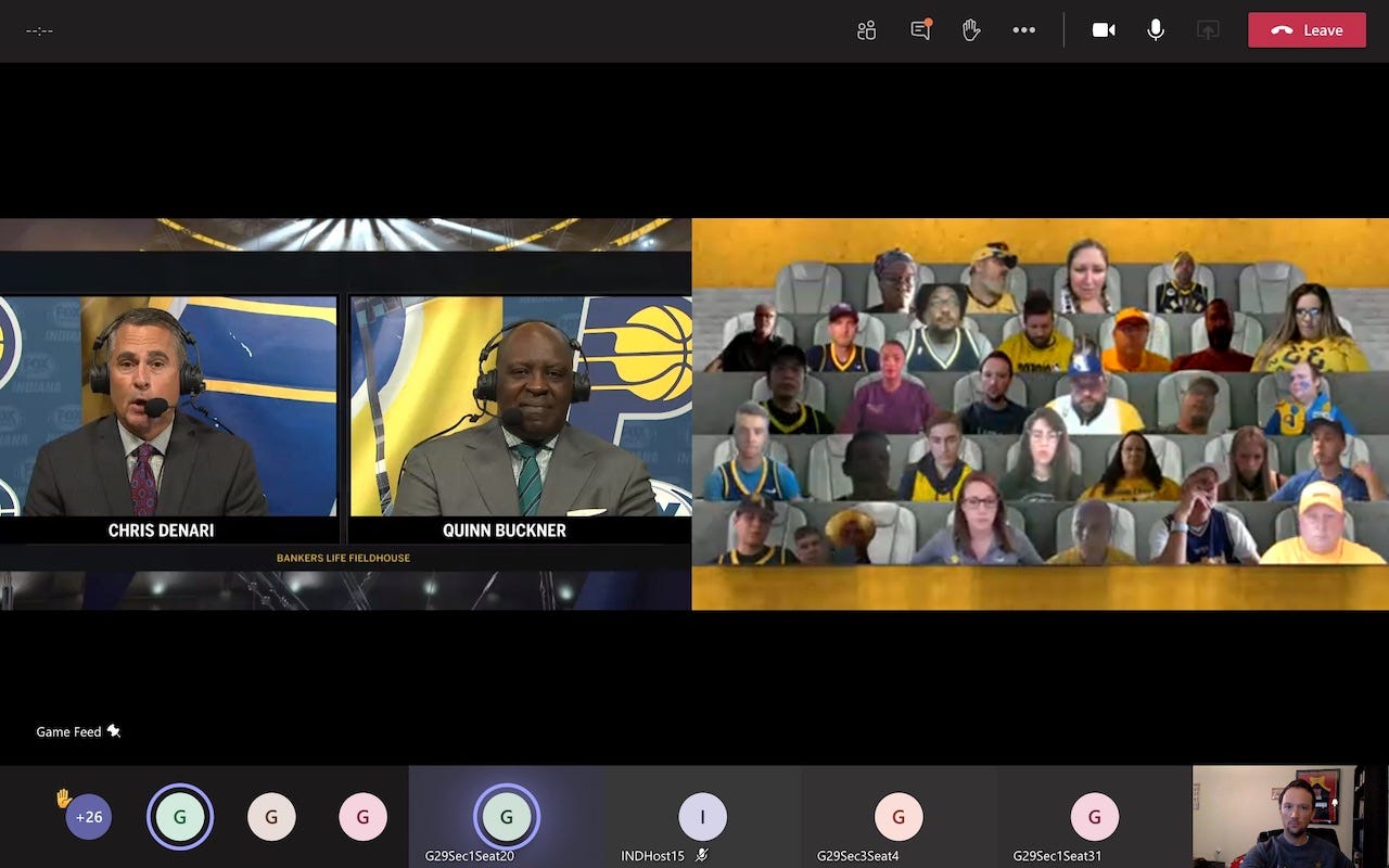 Inside the virtual fan sections that bring a touch of home to NBA ...