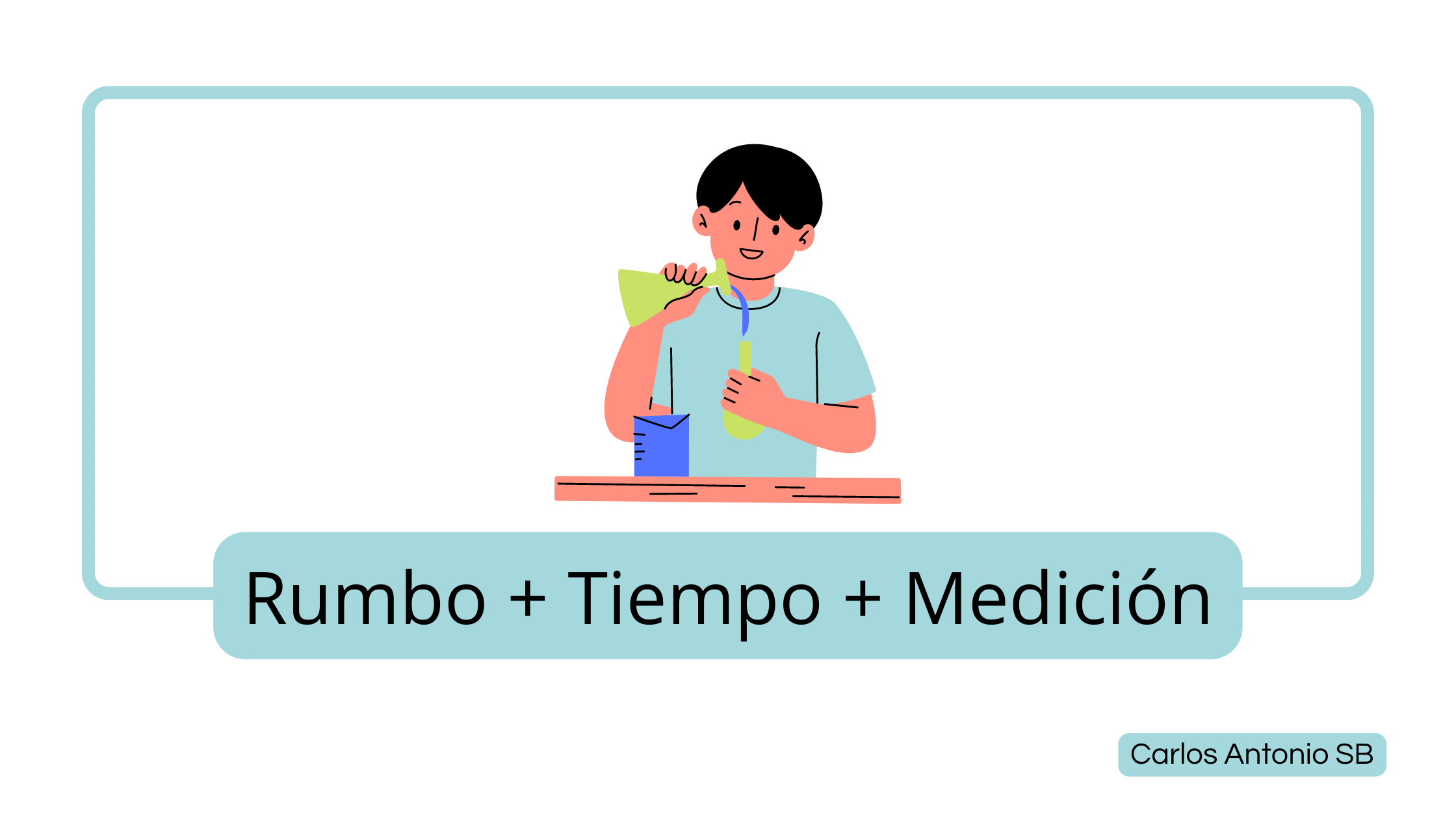 Define rumbo, tiempo y mide lo que haces