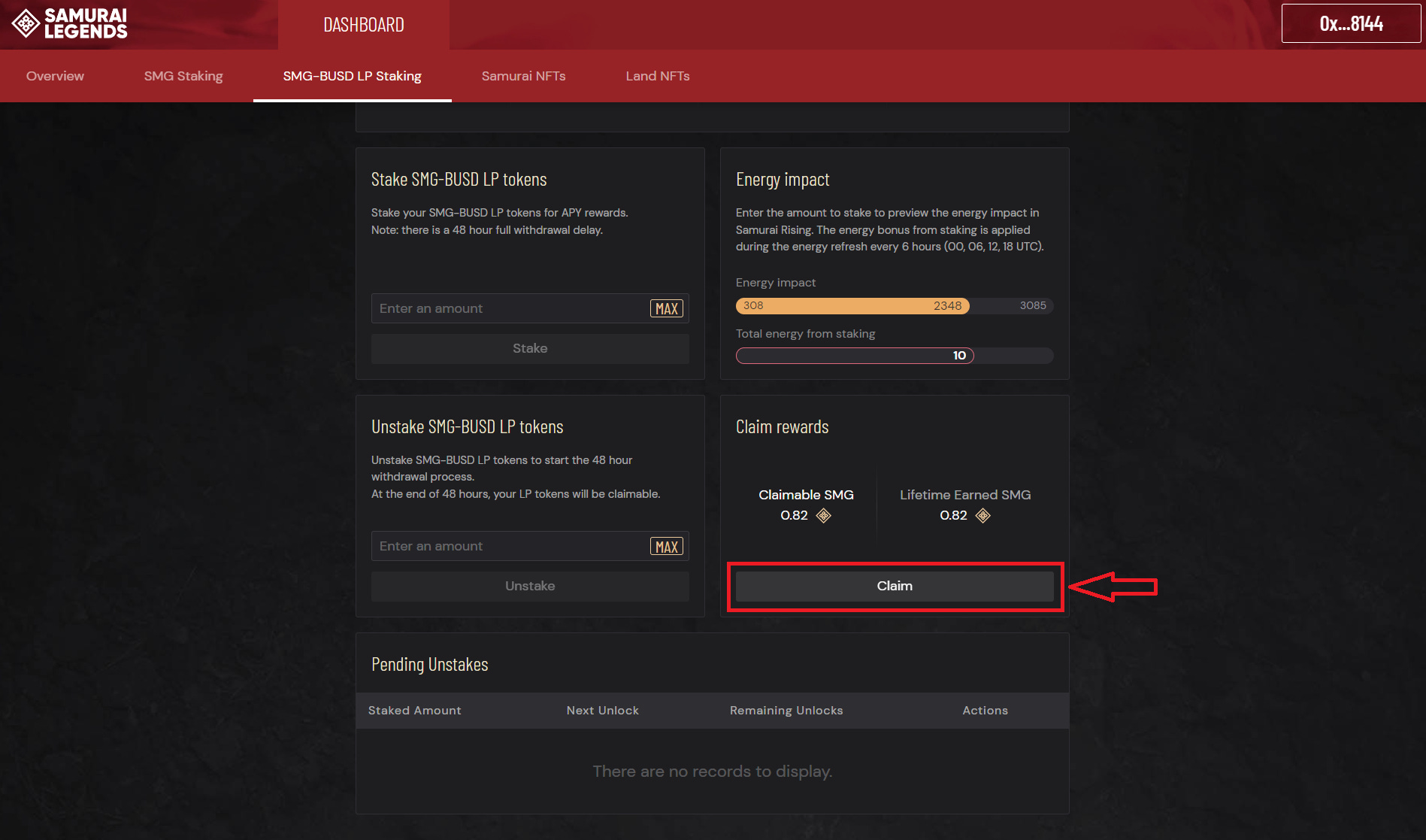 LP Staking - by TheGreyTaichou - Samurai Legends