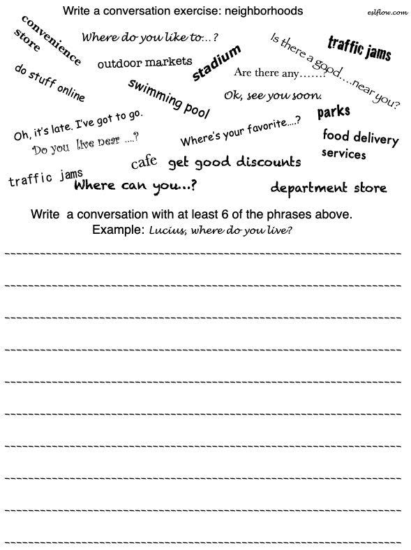 Talking about neighborhoods lesson - by Peter Snashall