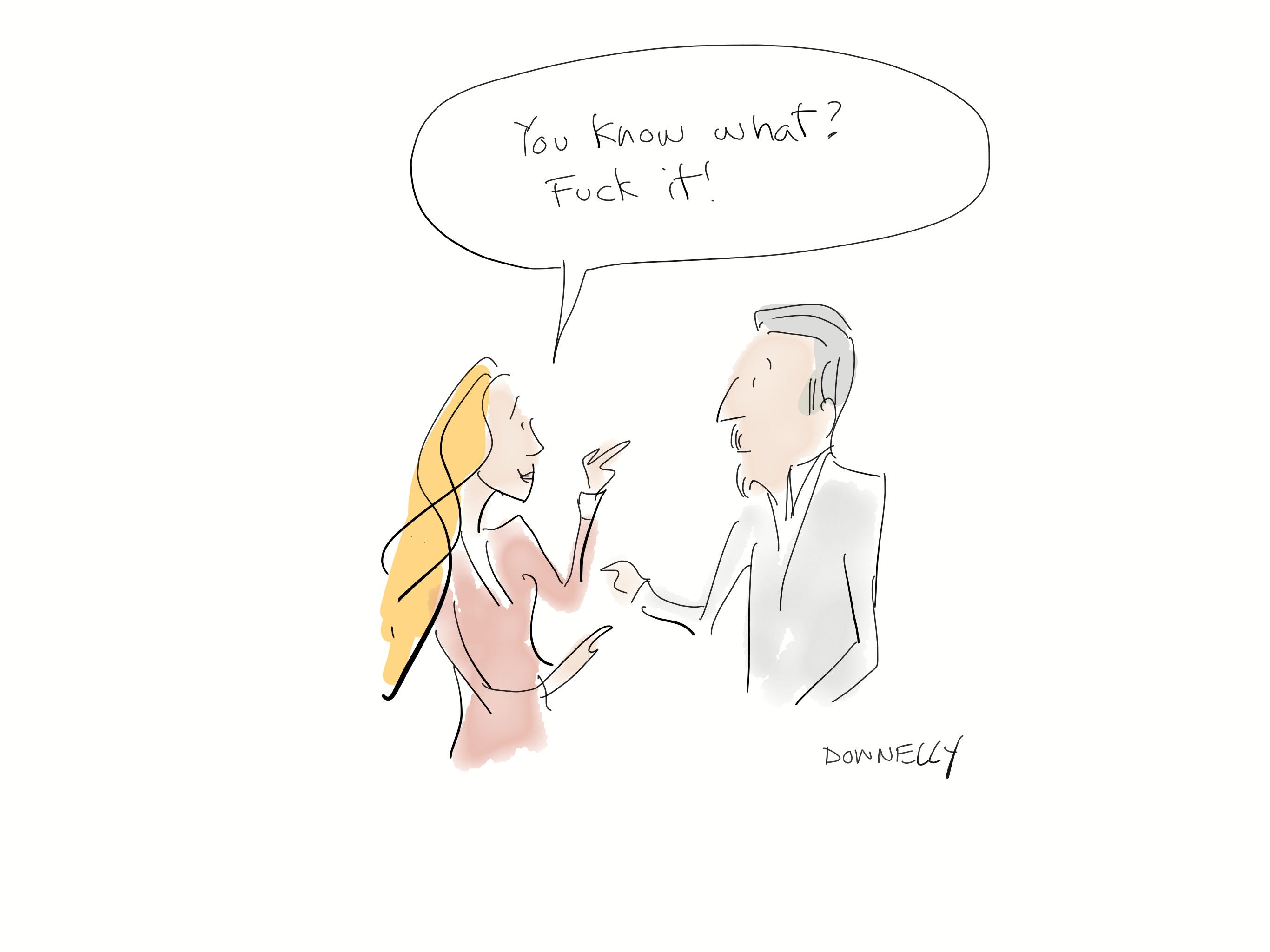 Drawing The Season Finale of Succession - by Liza Donnelly