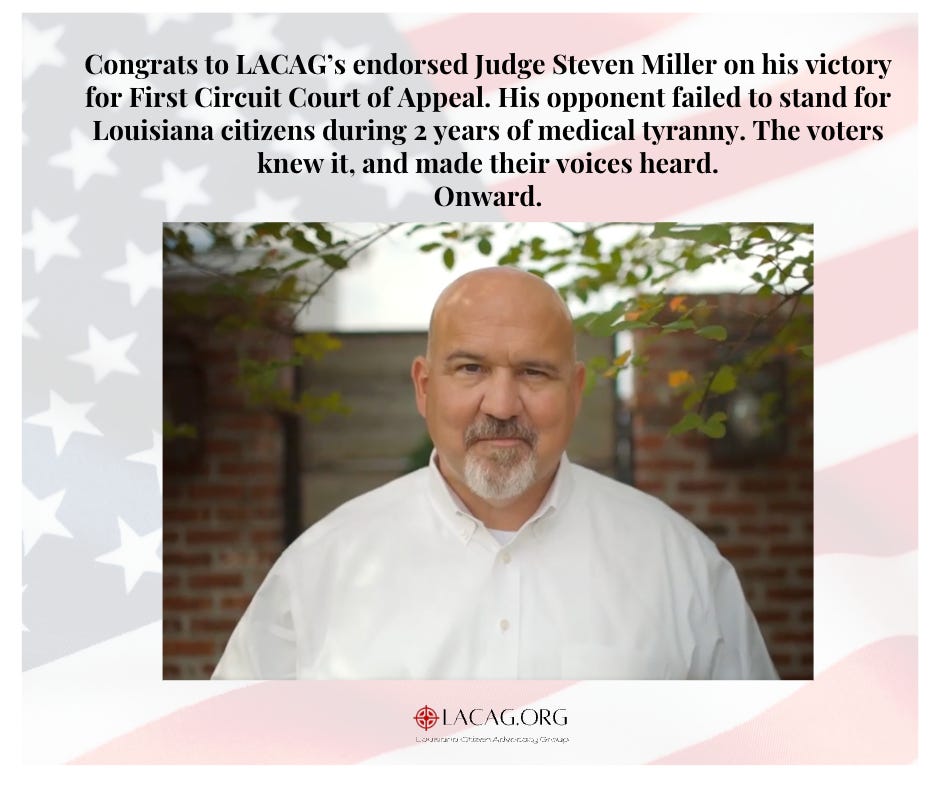 Congrats to LACAG's endorsed Judge Steven Miller on his victory for ...