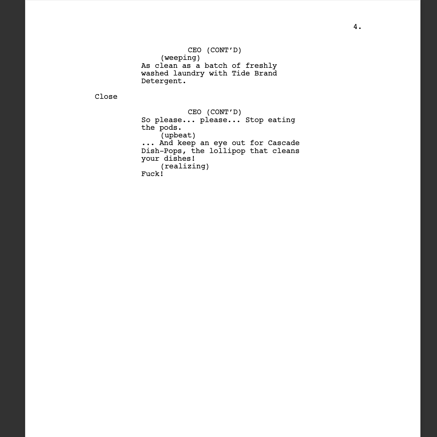 Dissecting "Tide Pod CEO" by Brennan Lee Mulligan