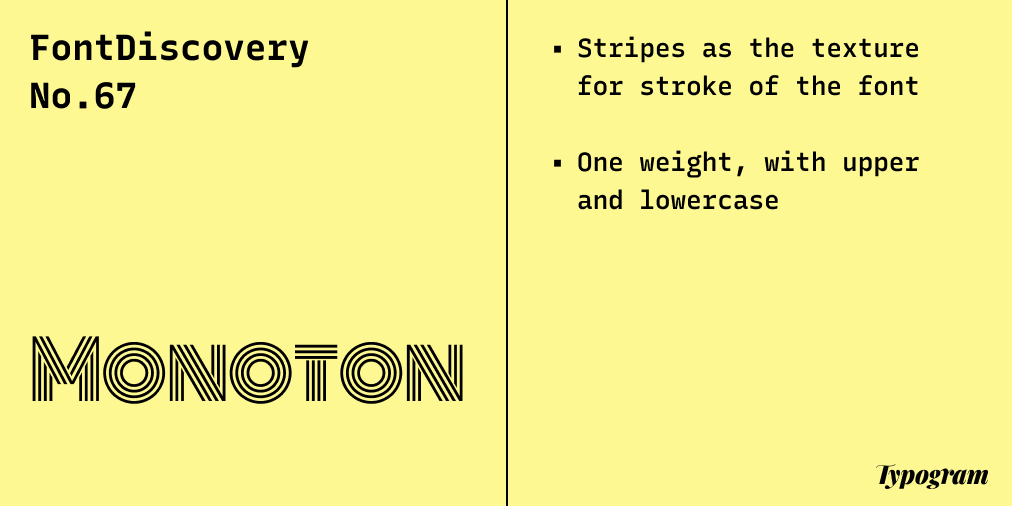 Reviewing Monoton: A Graphic Display Font That Demands Attention ...