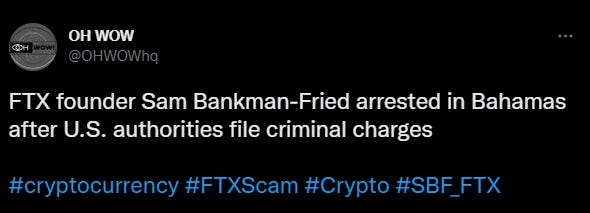 FTX founder Sam Bankman-Fried Arrested in Bahamas