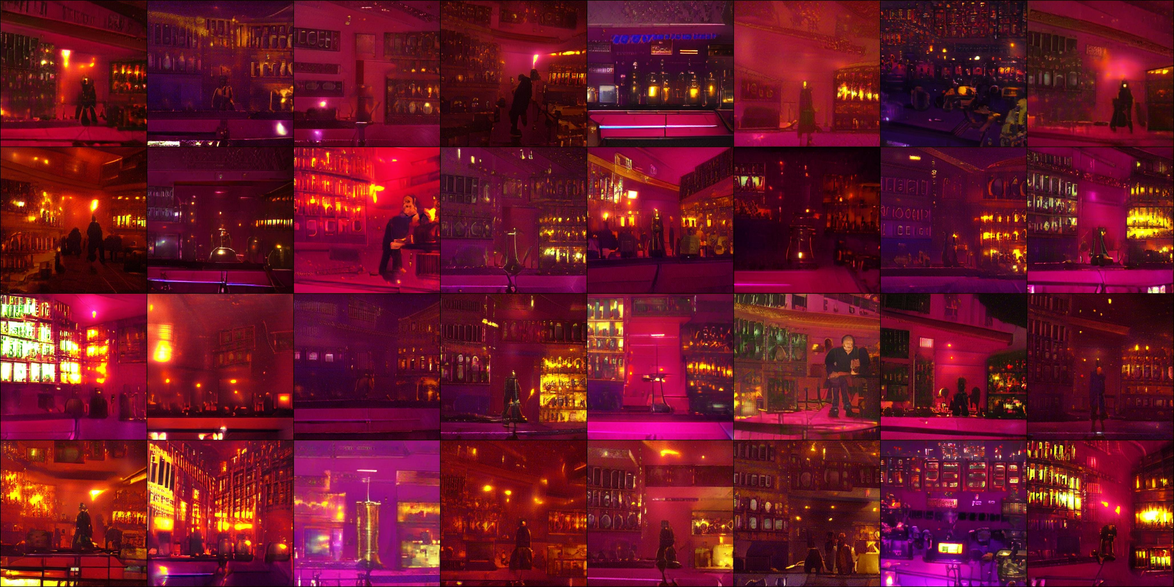 Exploring the Blade Runner mood with Big Sleep and CLIP-GLaSS