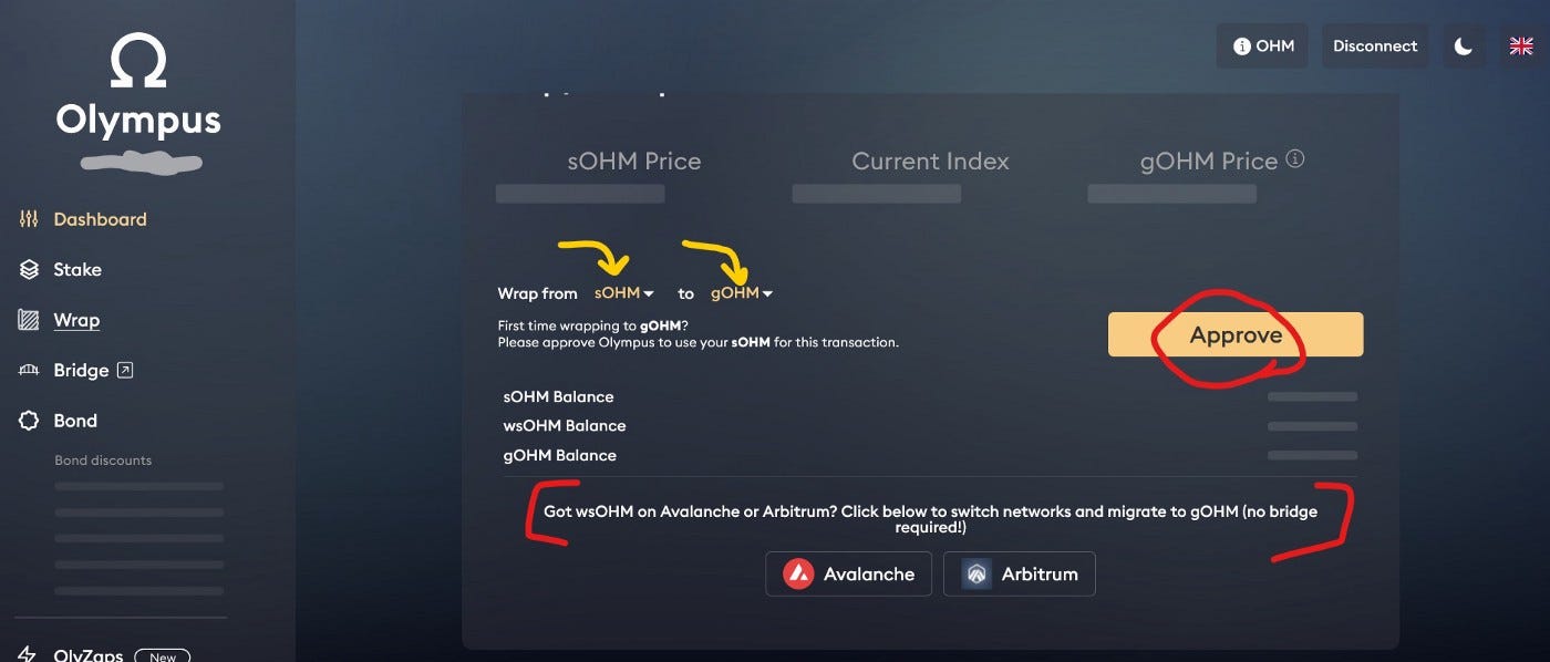 Hướng dẫn sáp nhập OlympusDAO V2