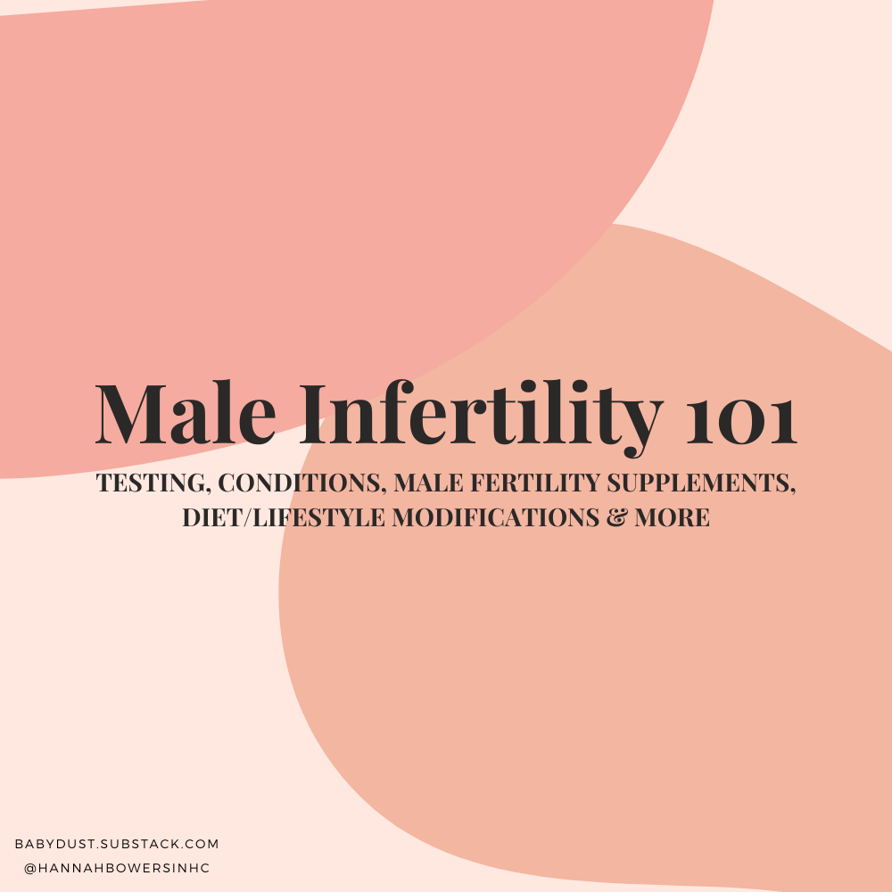 Male Infertility 101 - by Hannah Bowers, INHC CLC