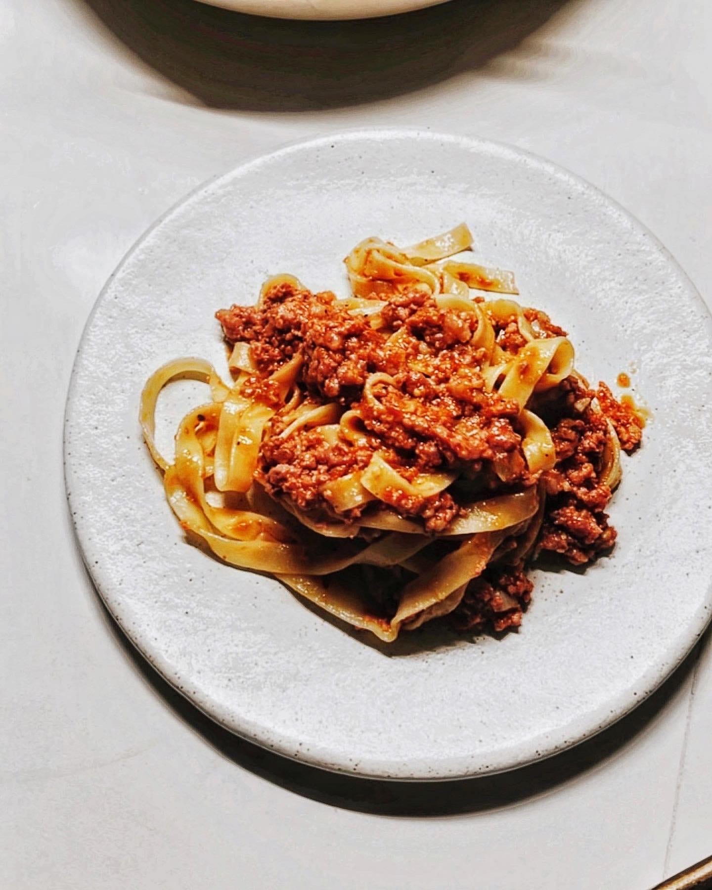 SAUSAGE BOLOGNESE - by Jodi Moreno - simple pleasures