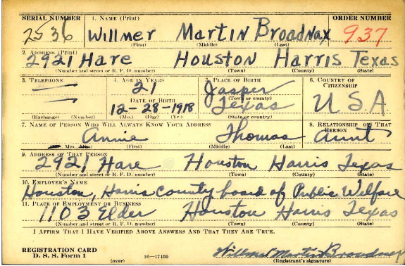 Was Houston male gospel quartet star Willmer Broadnax born a woman?