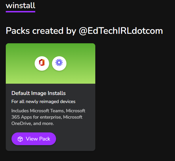 Winget with the Program - by Andy Lombardo - EdTech IRL