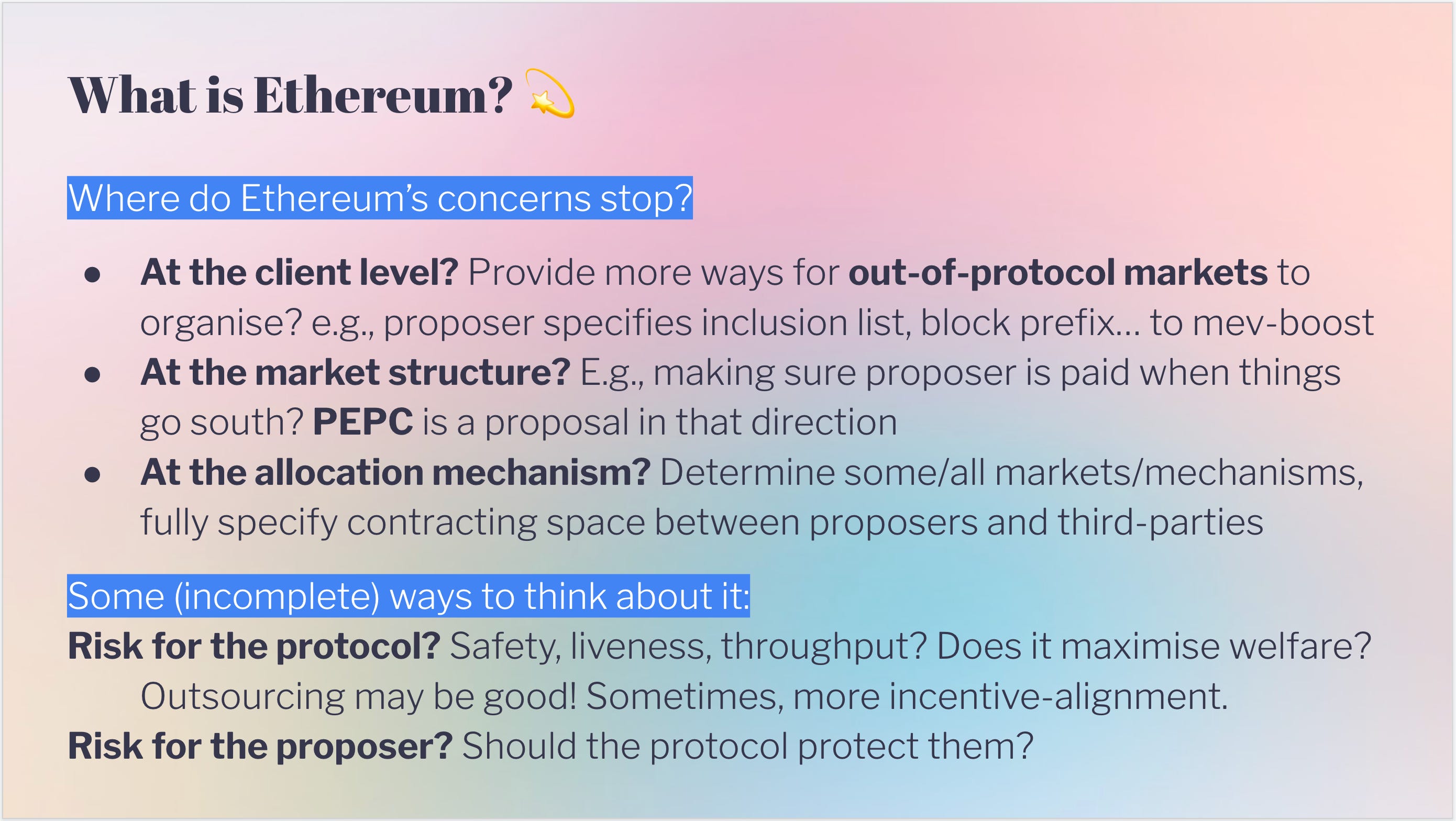 Notes on Proposer-Builder Separation (PBS)