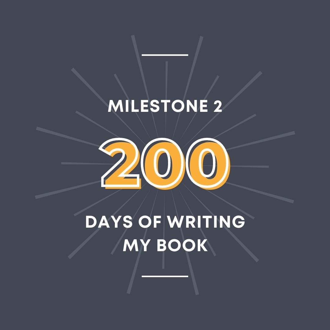 200th Day of Writing! - by Christi Barb, PhD