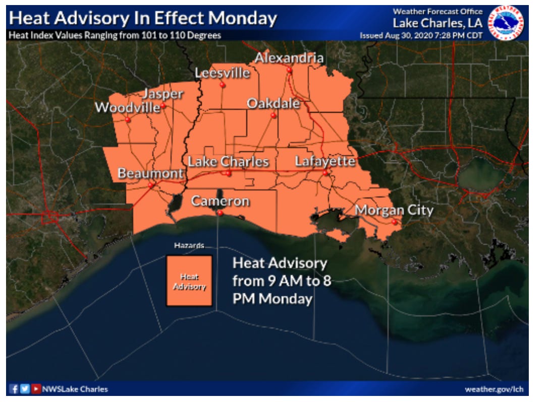 A post-Laura heat wave has no name - by Emily Atkin