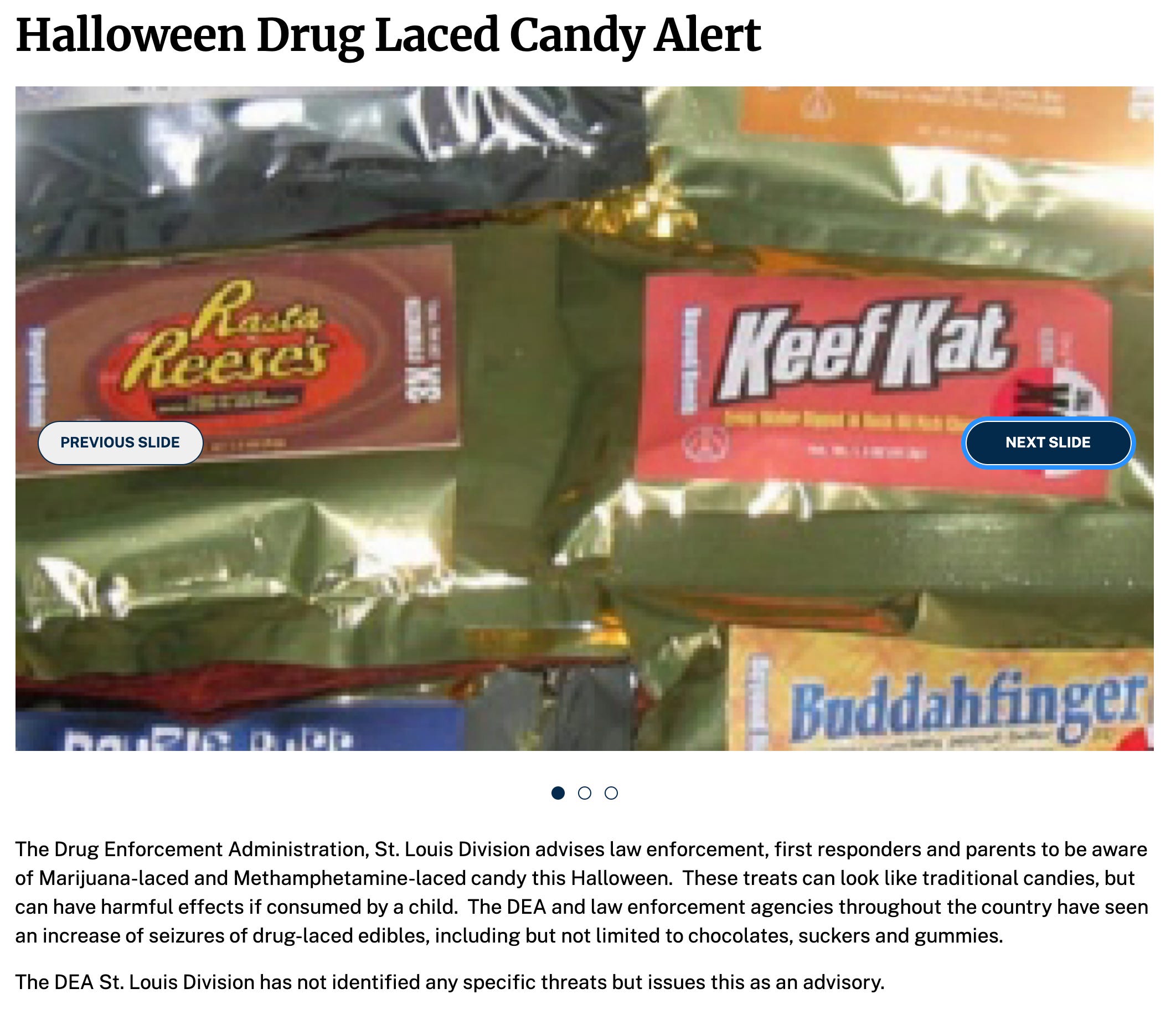 Terrible Treats: Warnings about tainted Halloween candy create ...