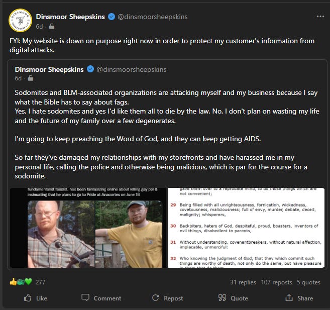 The Political Persecution of Tyler Dinsmoor