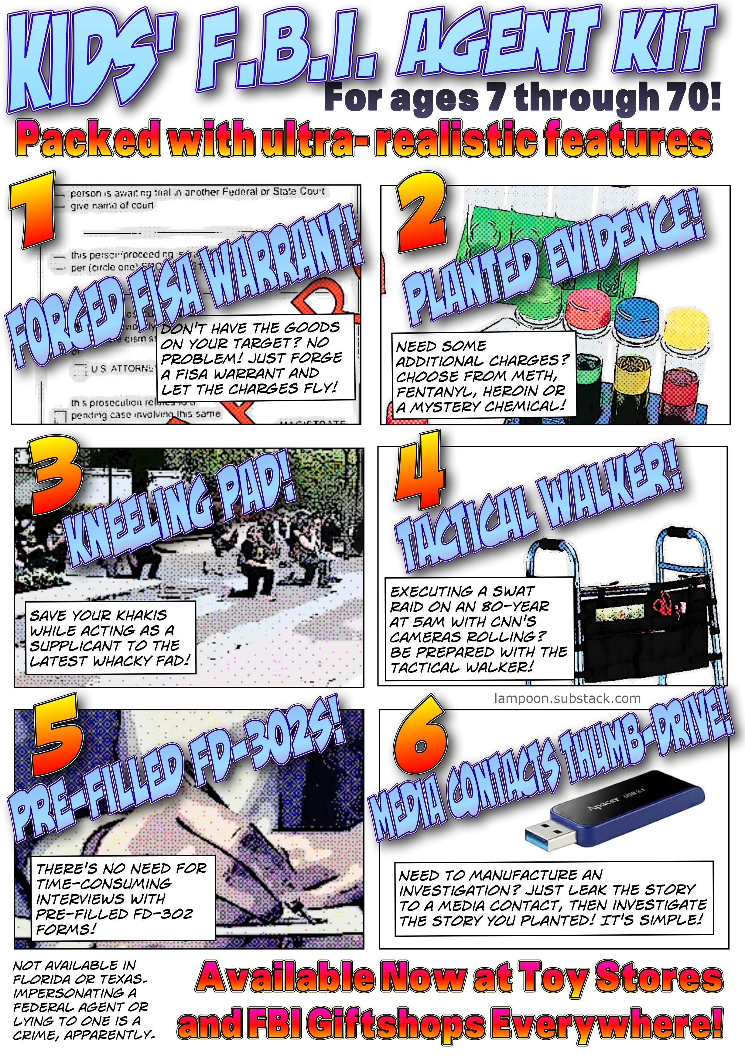 Introducing the Kids' F.B.I. Agent Kit! - by The Lampoon