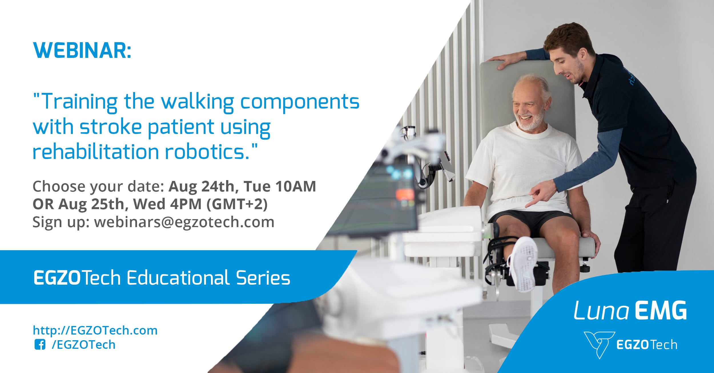 Webinar "Training the walking components with Stroke patient using ...