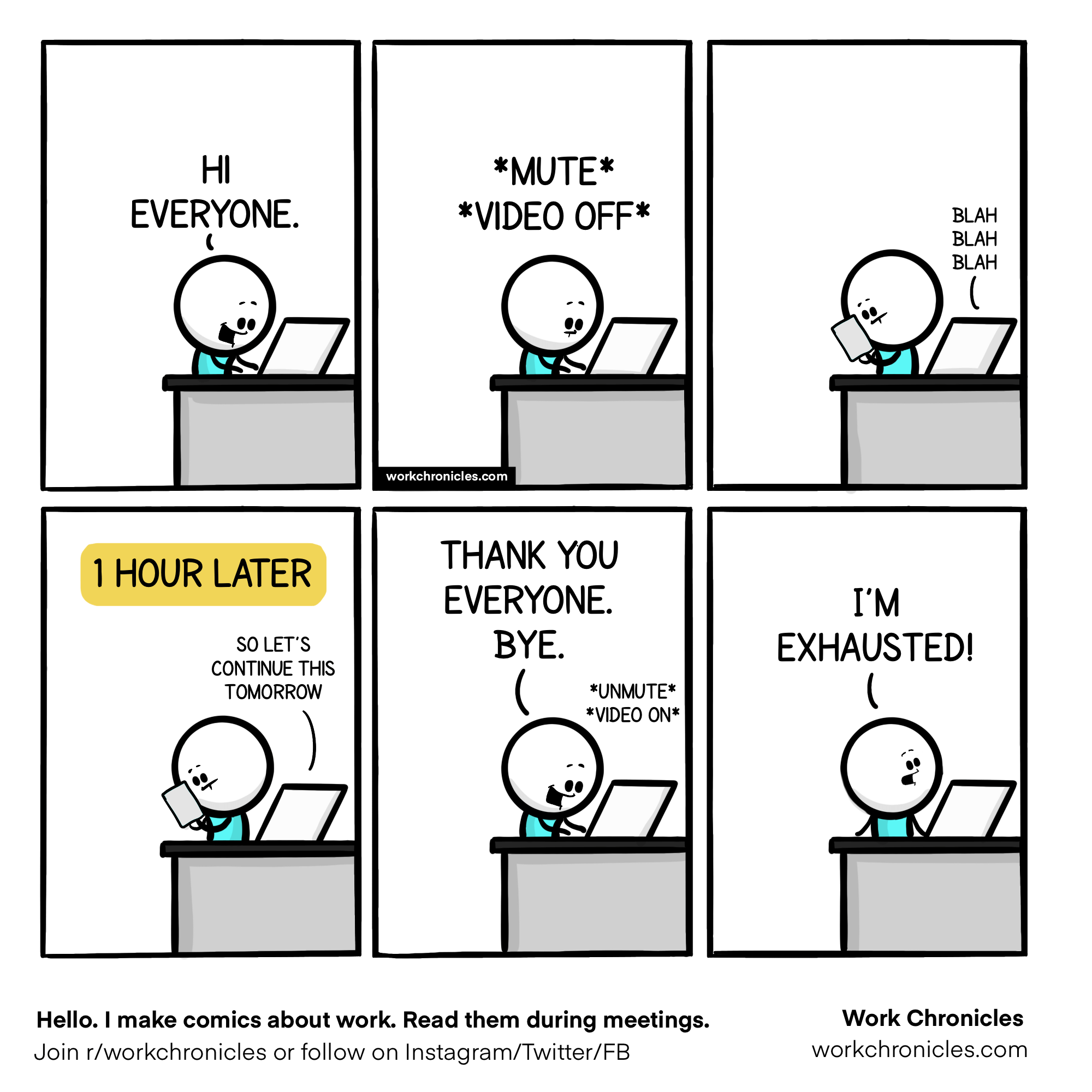 (comic) Working from home - Work Chronicles