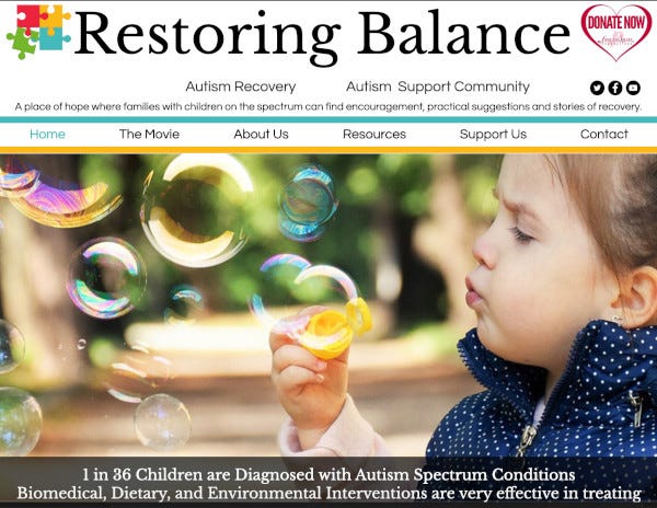 Review: Restoring Balance, Autism Recovery