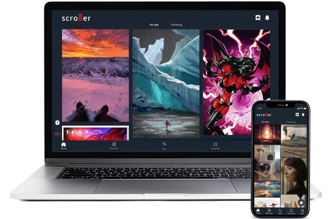 ️ Clean, 🏕 Simple, 🎥 Content-oriented & 🧭 Easy-to-navigate Scrolller