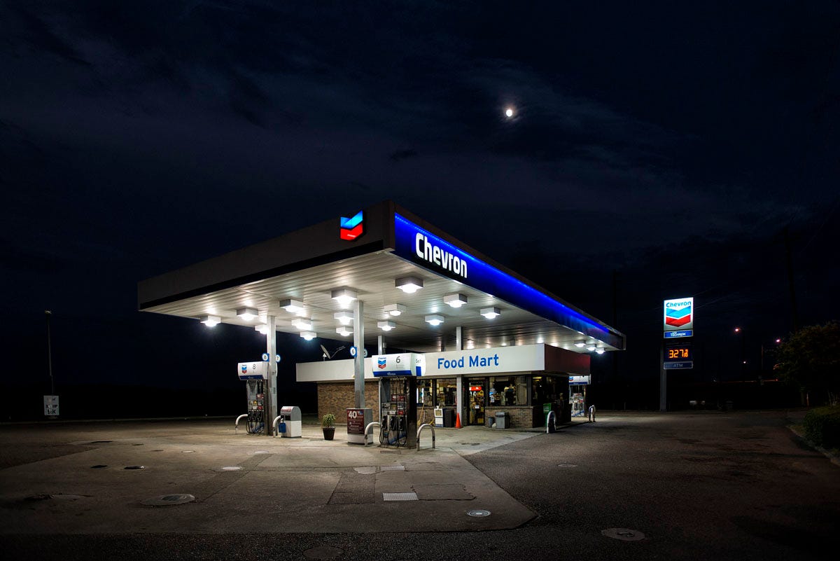 Gas Stations at Night - by Paul Vlachos - Juke