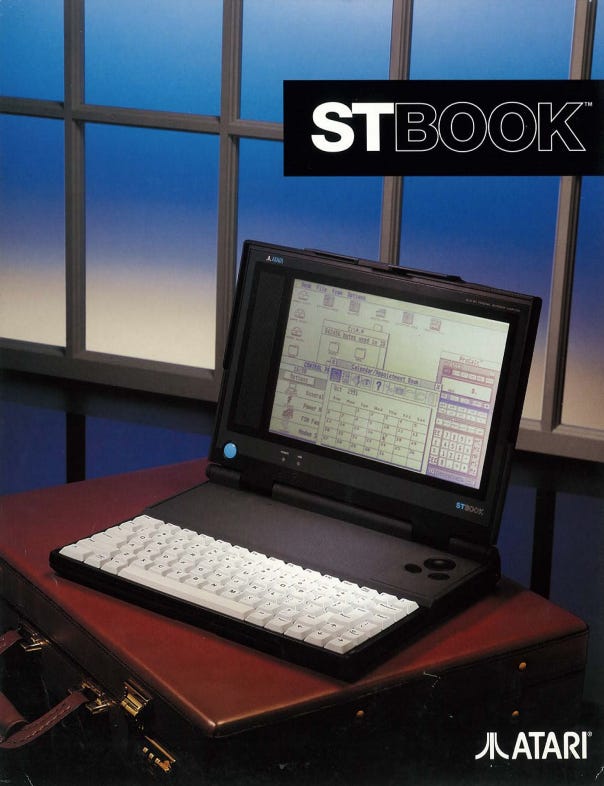 Atari ST Book - The 1991 laptop with 10 hour battery life