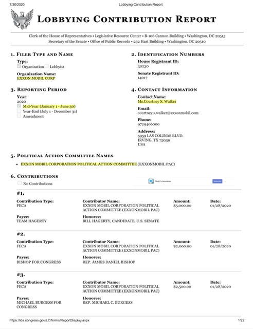 Dear ExxonMobil & McCory I AM COMING FOR YOU with receipts…