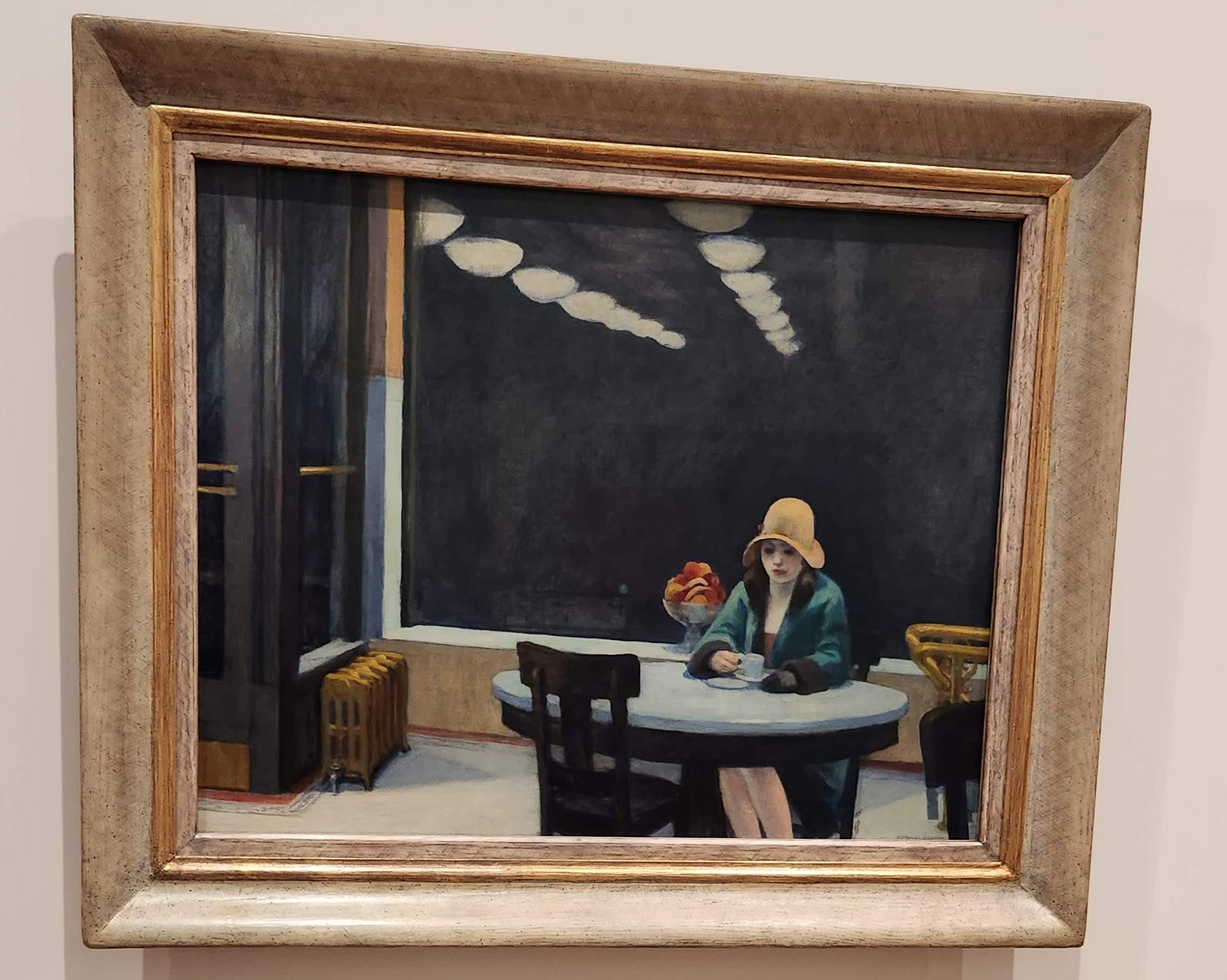 Edward Hopper Paintings of People on Cell Phones