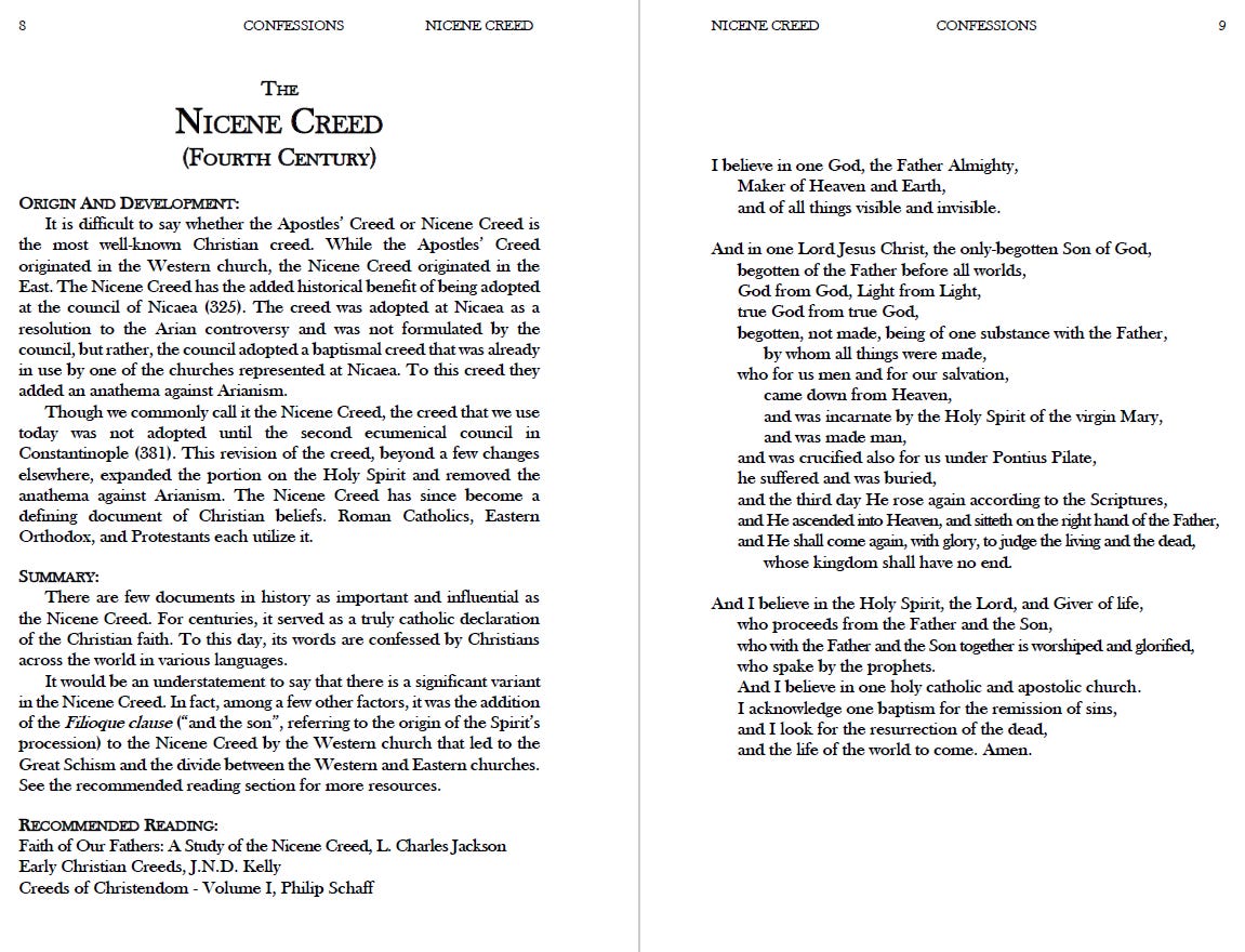 New Release: Christian Creeds & Confessions!