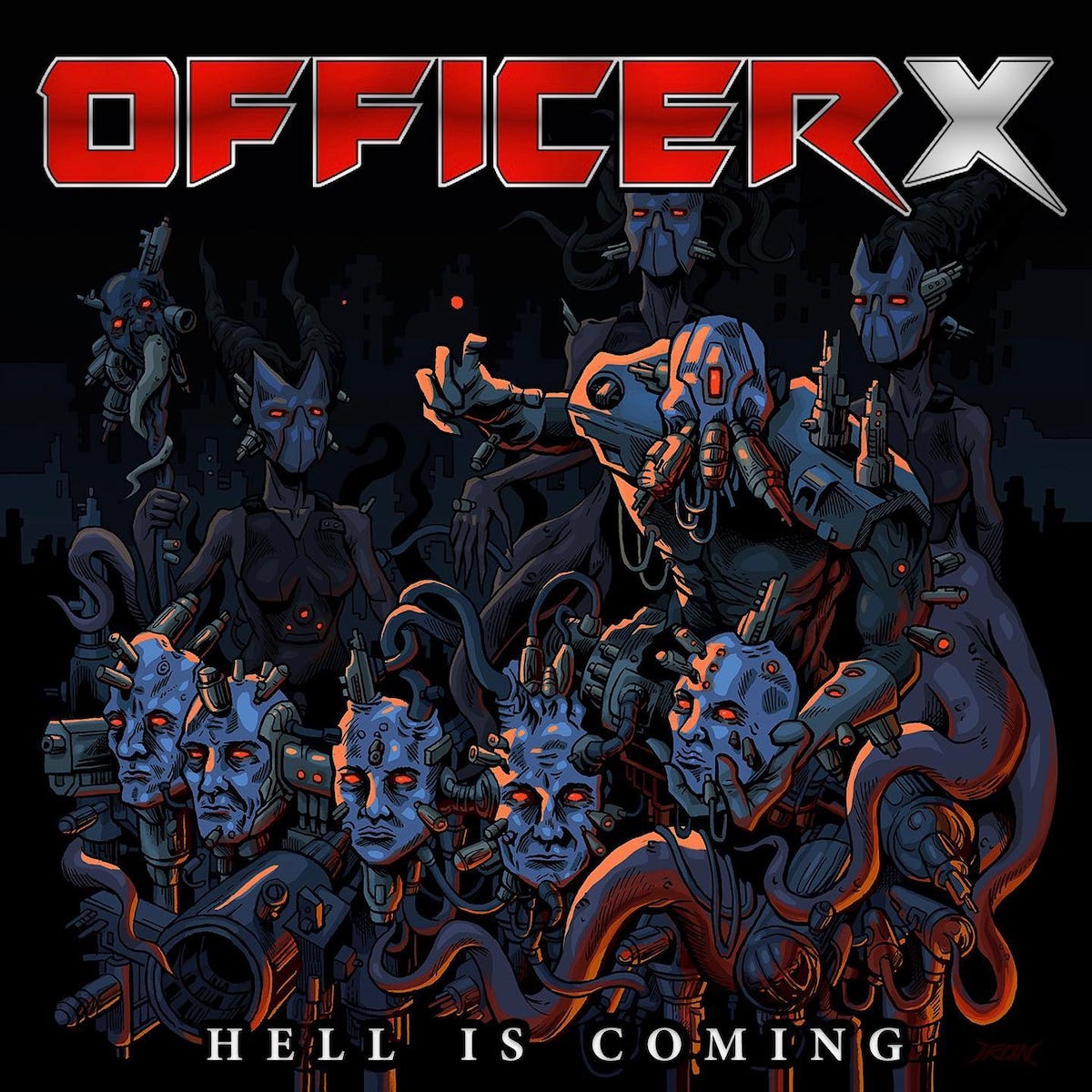 Officer X conjure up a heavy storm on debut album ‘Hell Is Coming’