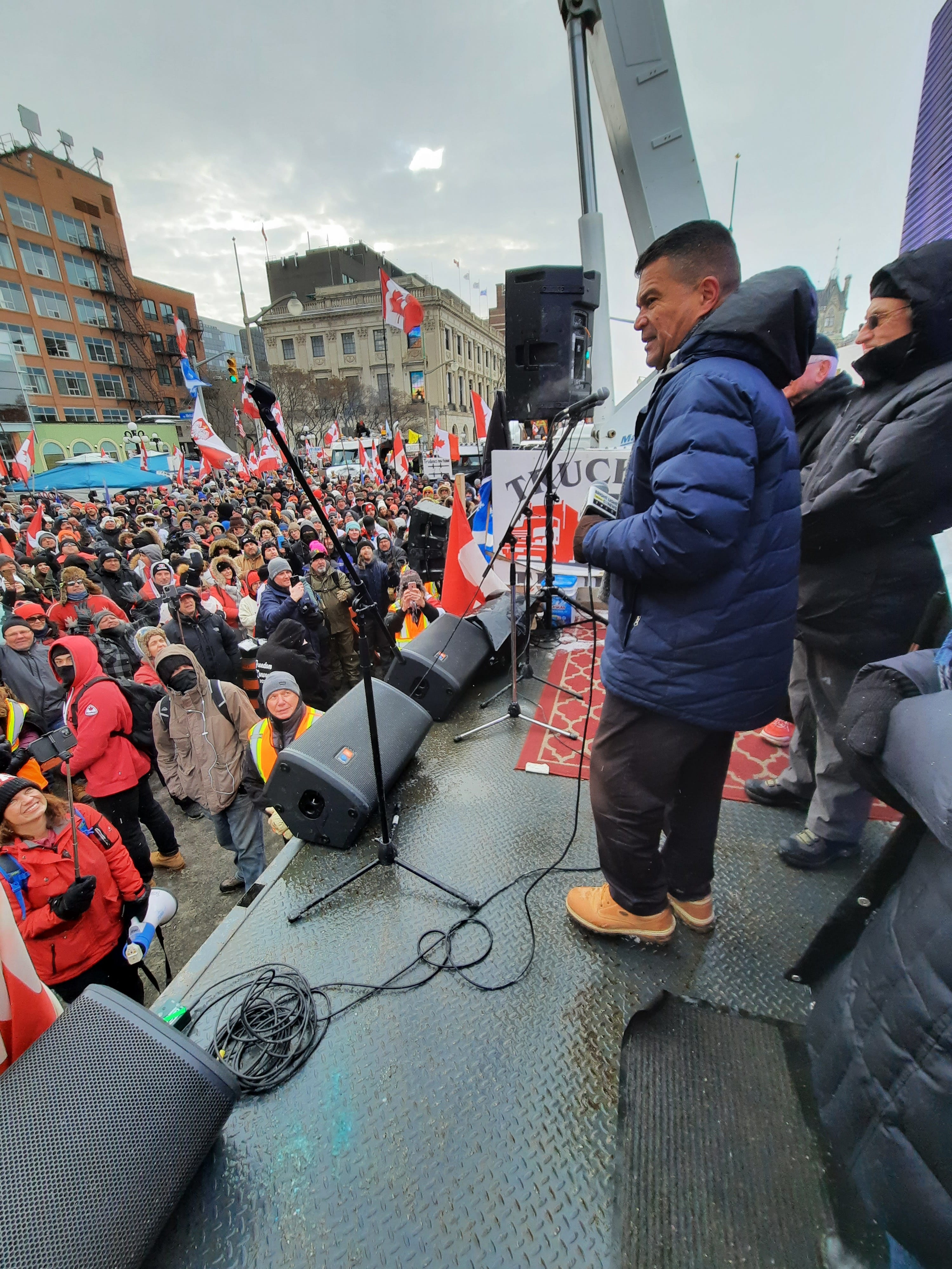 Dr. Paul Alexander photos Ottawa truck convoy February 12th 2022 with ...