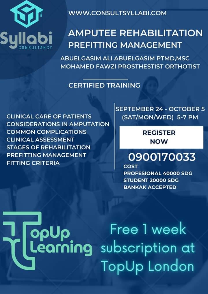 Syllabi & Royal Crowne Launch Training in Amputation Rehabilitation
