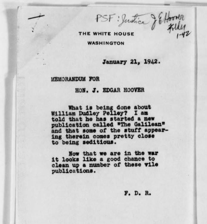 William Dudley Pelley; American Seditionist