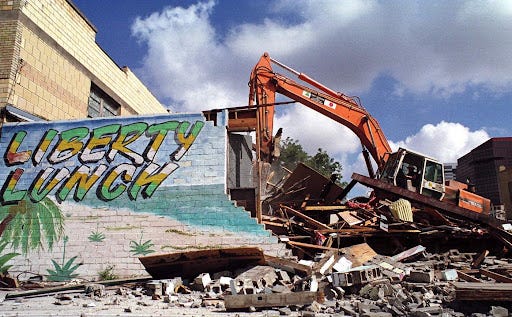 Liberty Lunch was the Armadillo in the trousers of ‘80s and ‘90s Austin