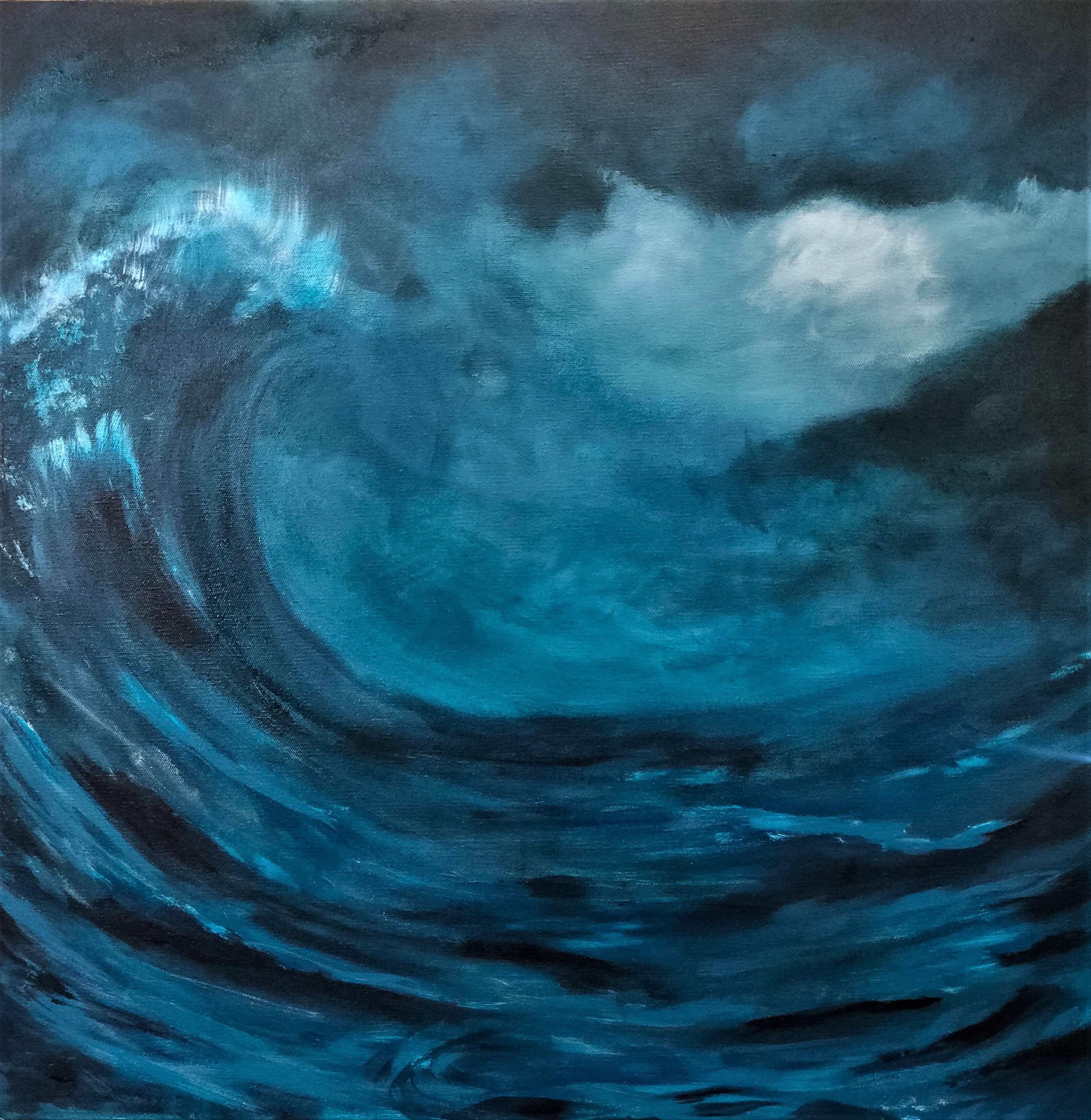 The Stormy Night - An Atmospheric Painting