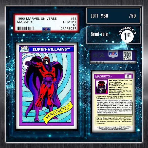 One of the most iconic trading card sets of all time, the 1990 Marvel ...