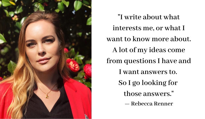 Rebecca Renner on Finding Story Ideas