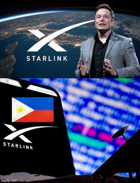Elon Musk and Starlink in the Philiippines - by BasSadong