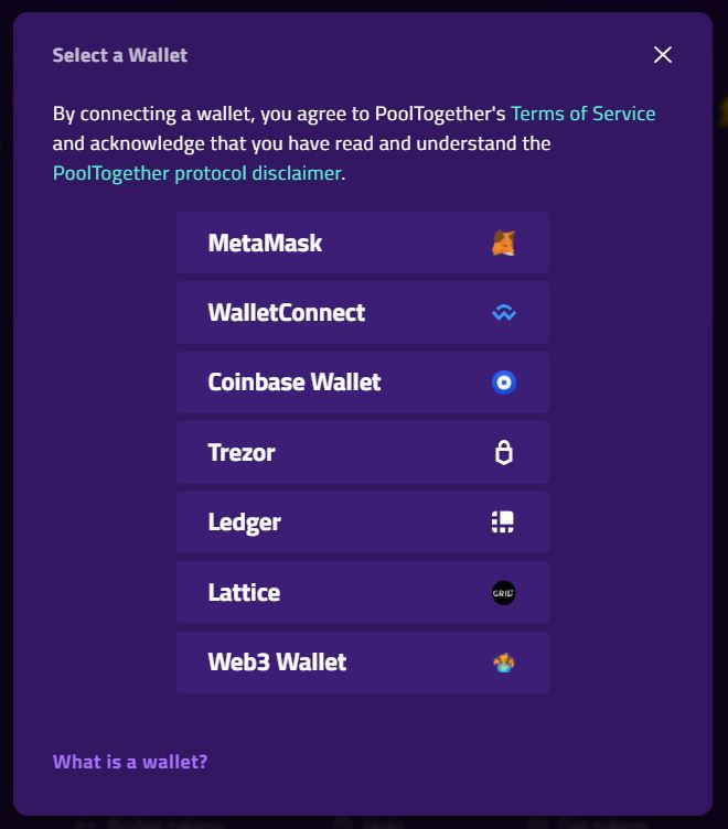 Processus d'un dépôt sur PoolTogether V4 et utilité du $POOL token
