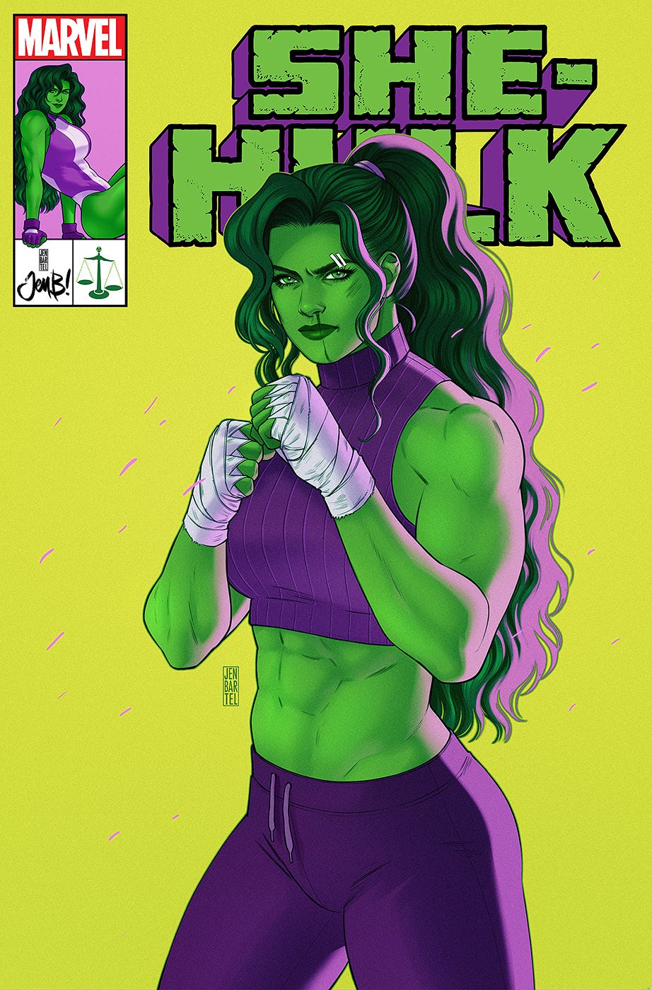 She-Hulk #11 Cover 💚 - by Jen Bartel - JENBARTEL.CLUB 🌈