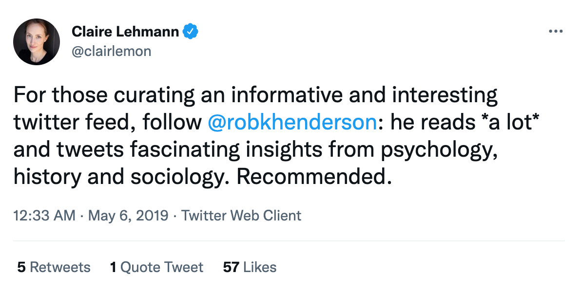 About - Rob Henderson's Newsletter