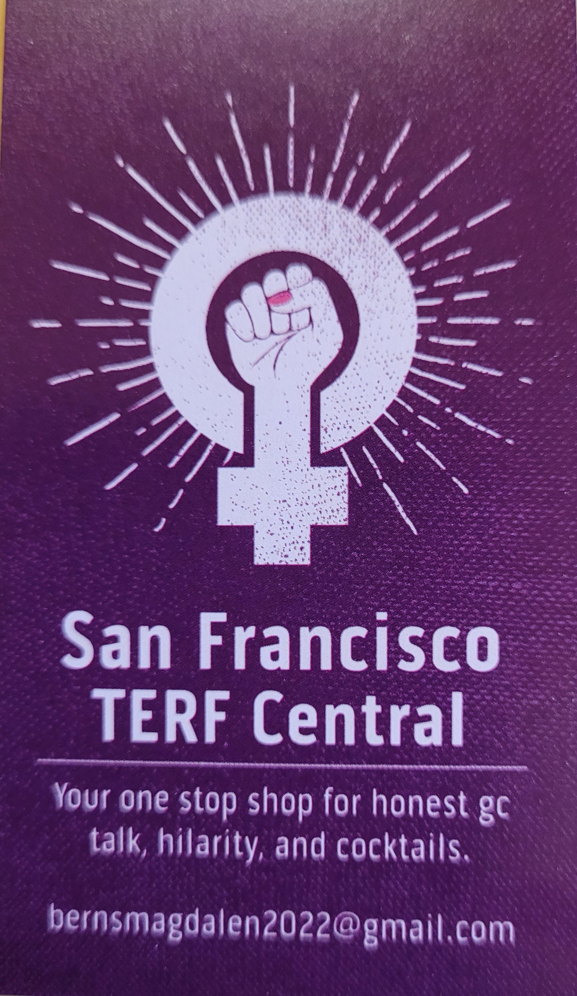 Creating Local "TERF" Communities - by @SF_Terferella